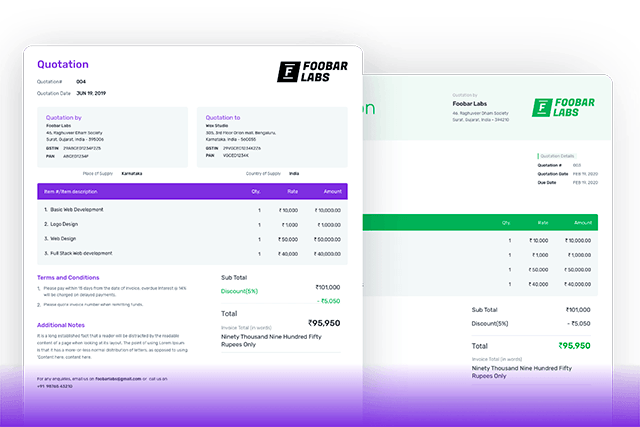 Free Quotation Templates | Download & Email Quotations | Refrens