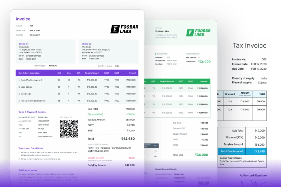 Free Invoice Templates Word | Download and Print Invoice