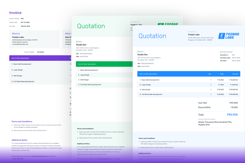 Simple Quote and Invoice Software