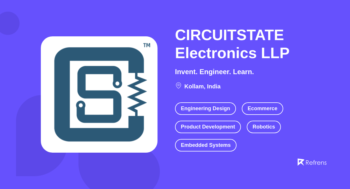 CIRCUITSTATE Electronics LLP | Ecommerce, Kollam -Refrens