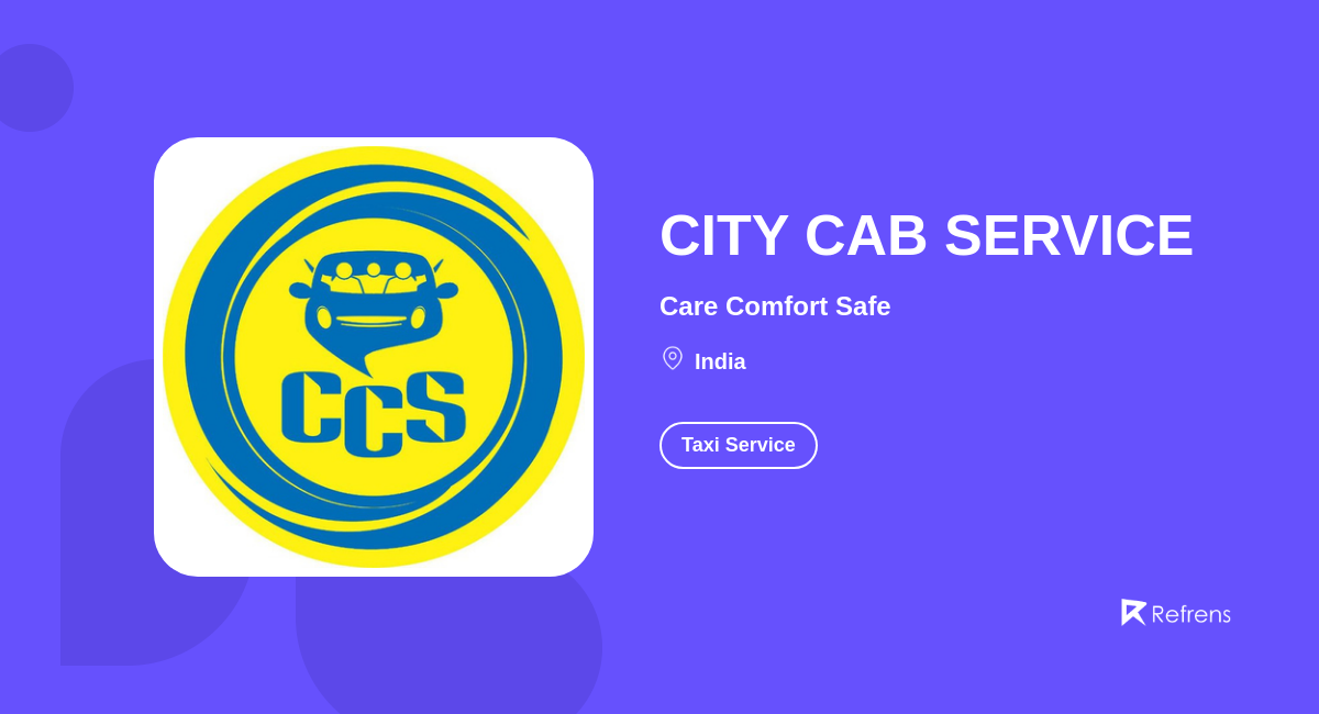 CITY CAB SERVICE | Taxi Service -Refrens
