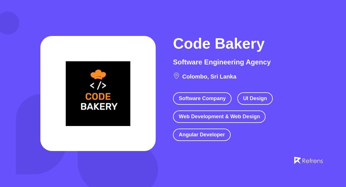 Code Bakery, Colombo -Refrens