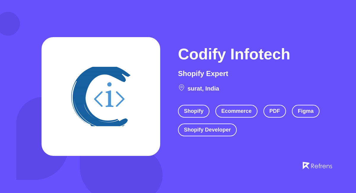 Codify Infotech, surat -Refrens