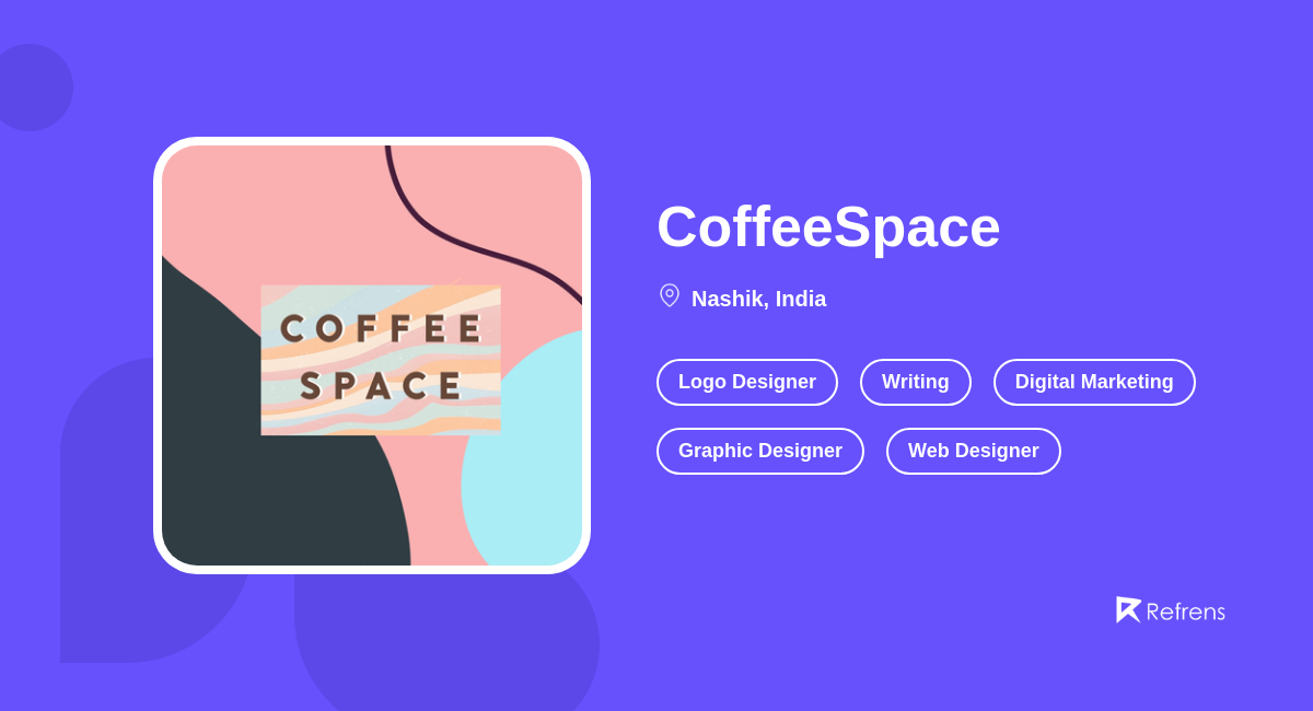 CoffeeSpace | Logo Designer, Nashik -Refrens