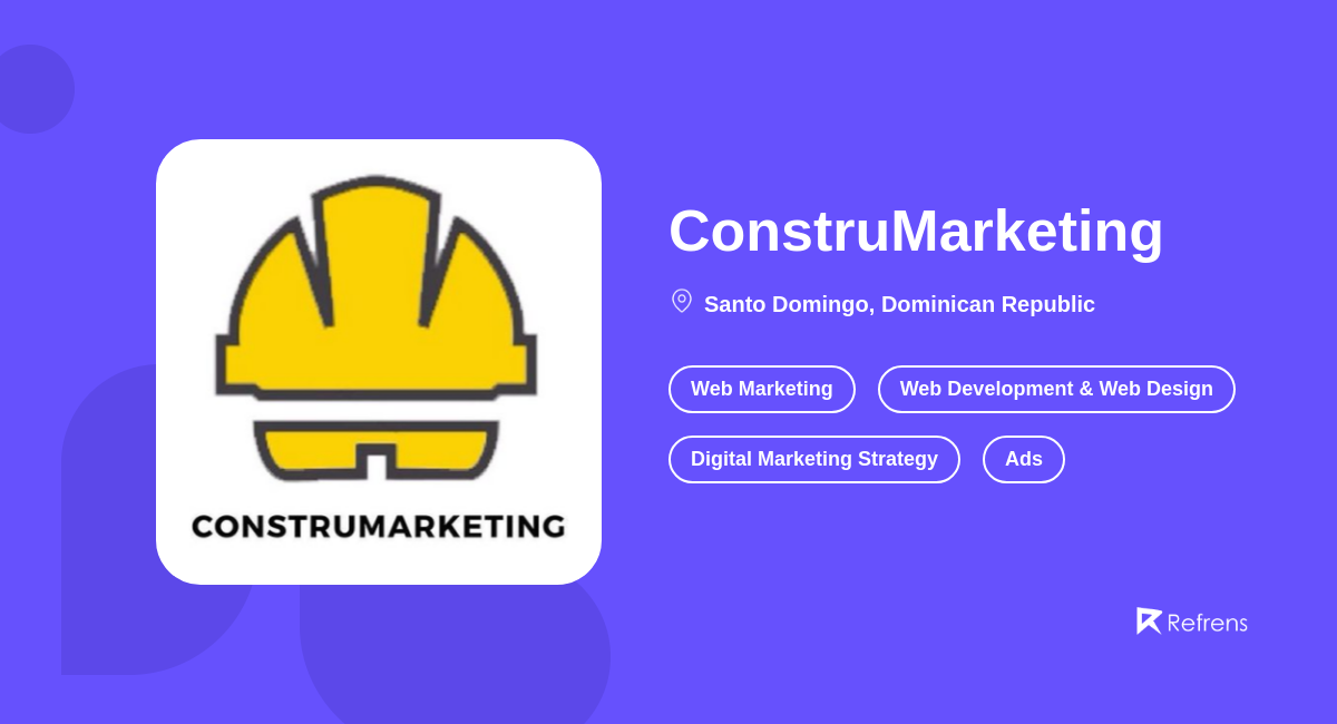 ConstruMarketing | Web Development & Web Design, Santo Domingo -Refrens