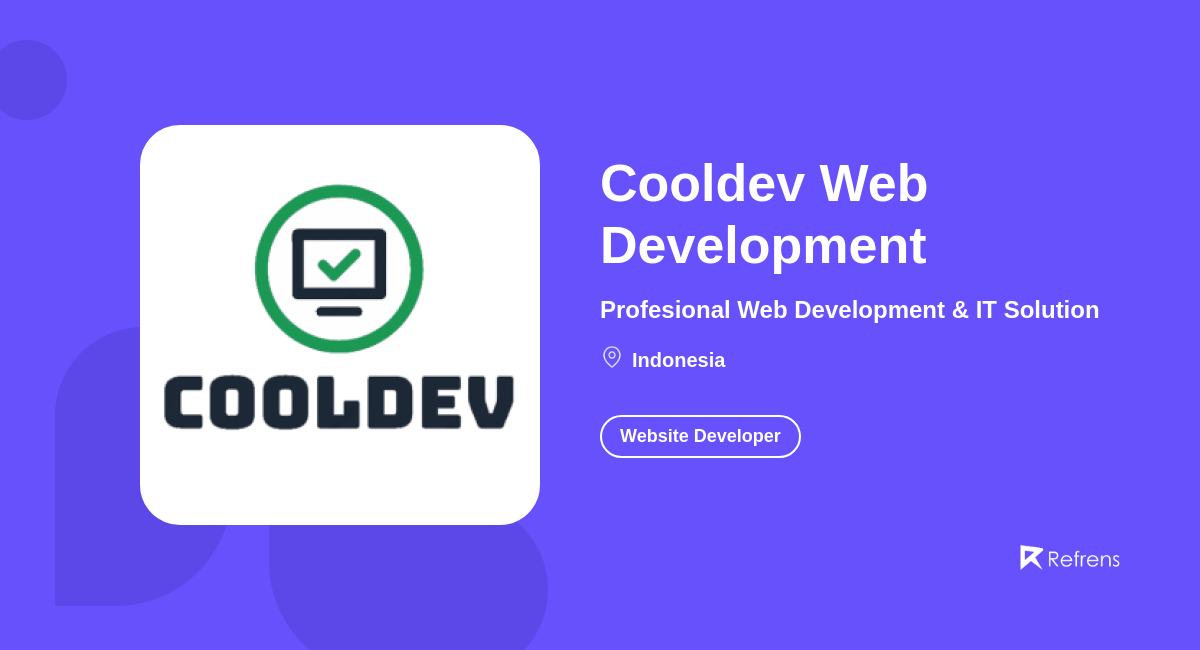 Cooldev Web Development | Website Developer -Refrens