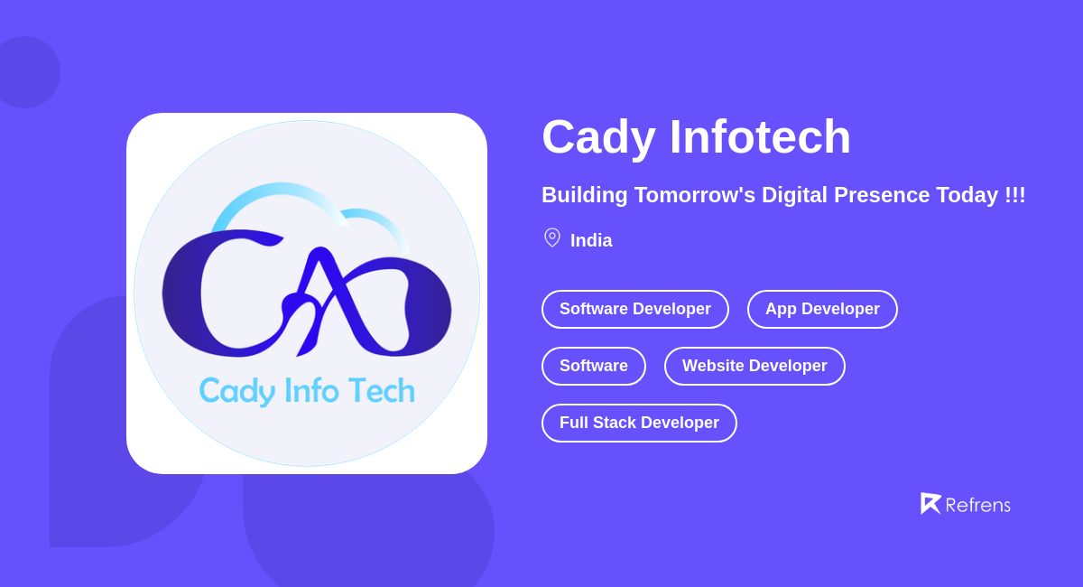 Cady Infotech -Refrens