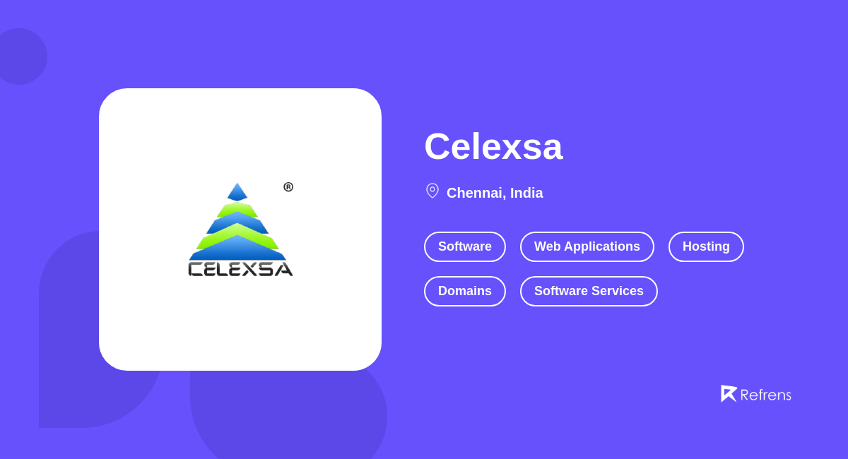 Celexsa | Software, Chennai -Refrens