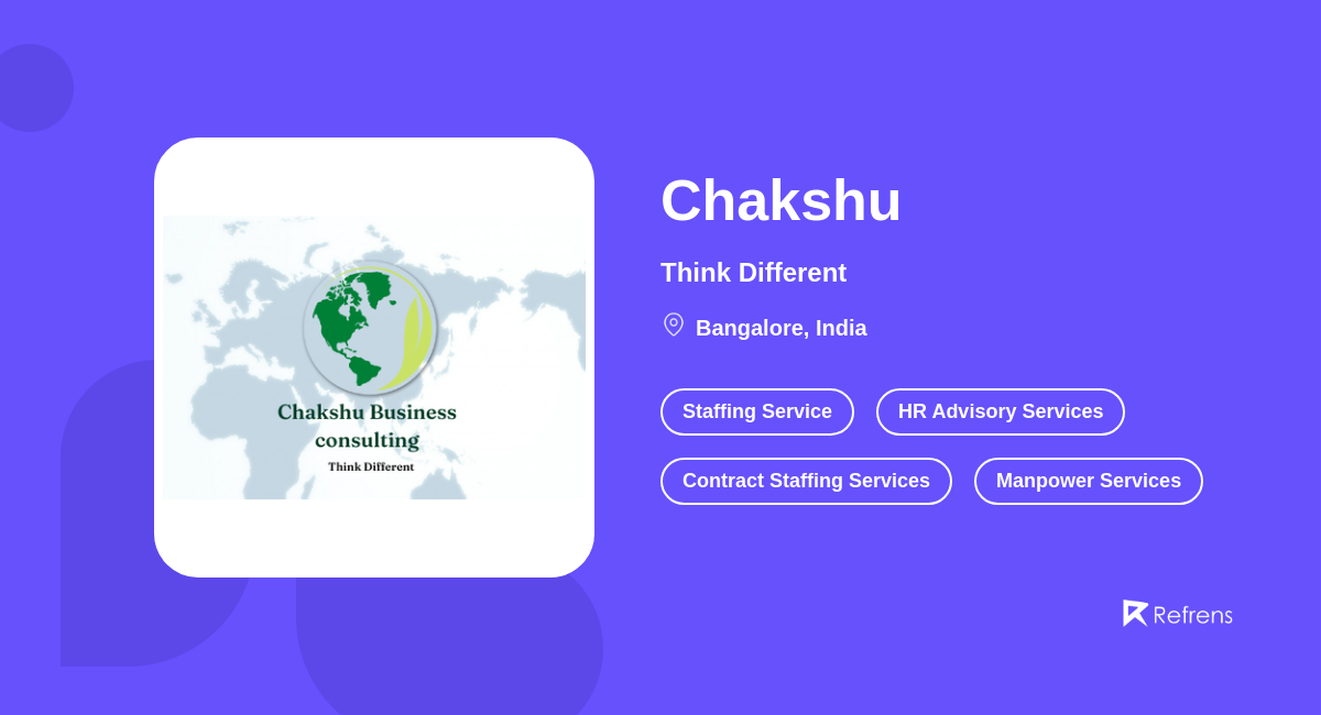 Chakshu, Bangalore -Refrens