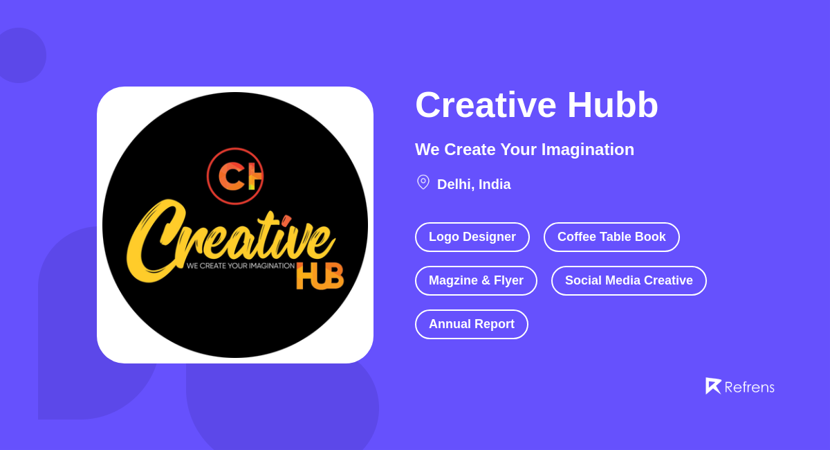 Creative Hubb | Logo Designer, Delhi -Refrens