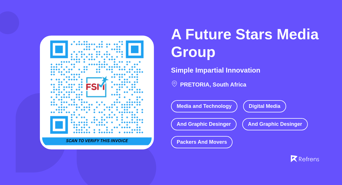 A Future Stars Media Group, PRETORIA -Refrens