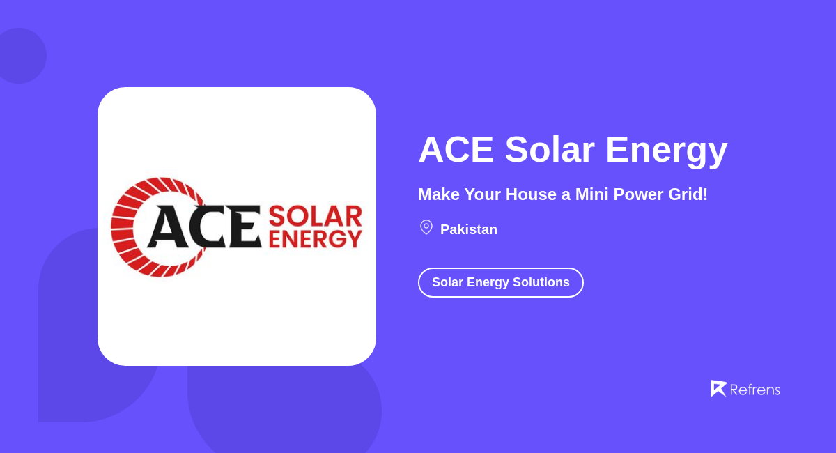 ACE Solar Energy | Solar Energy Solutions -Refrens