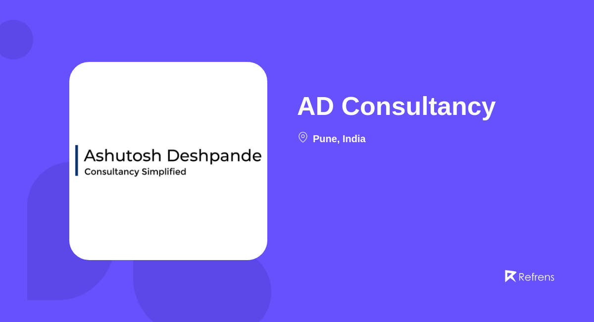 AD Consultancy, Pune -Refrens
