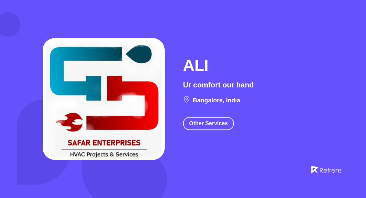 ALI | Other Services, Bangalore -Refrens