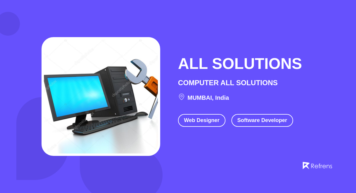 ALL SOLUTIONS | Software Developer, MUMBAI -Refrens