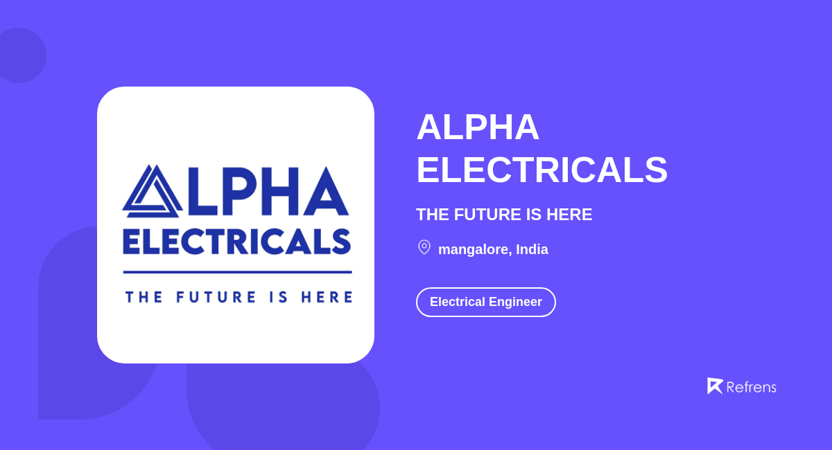 ALPHA ELECTRICALS, mangalore -Refrens