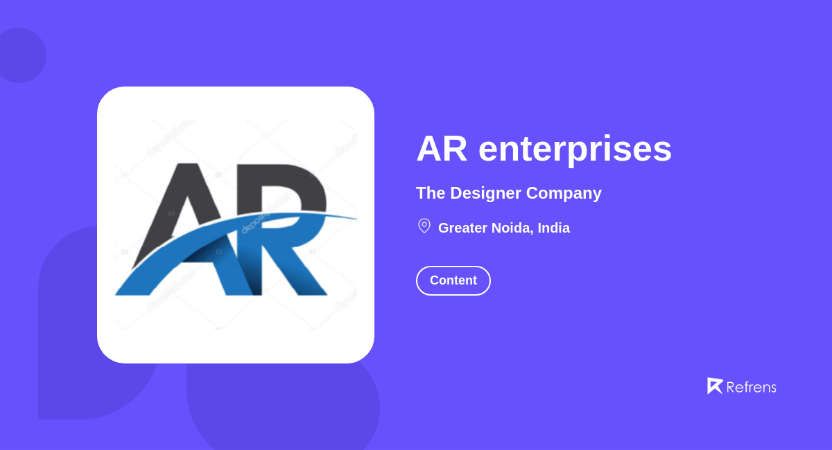 AR enterprises | Content, Greater Noida -Refrens