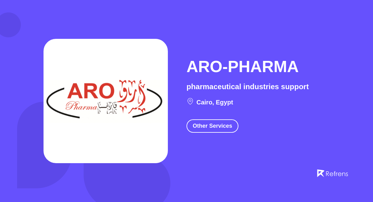 ARO-PHARMA | Other Services, Cairo -Refrens