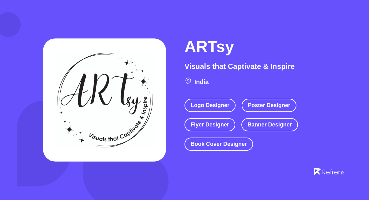 ARTsy | Logo Designer -Refrens