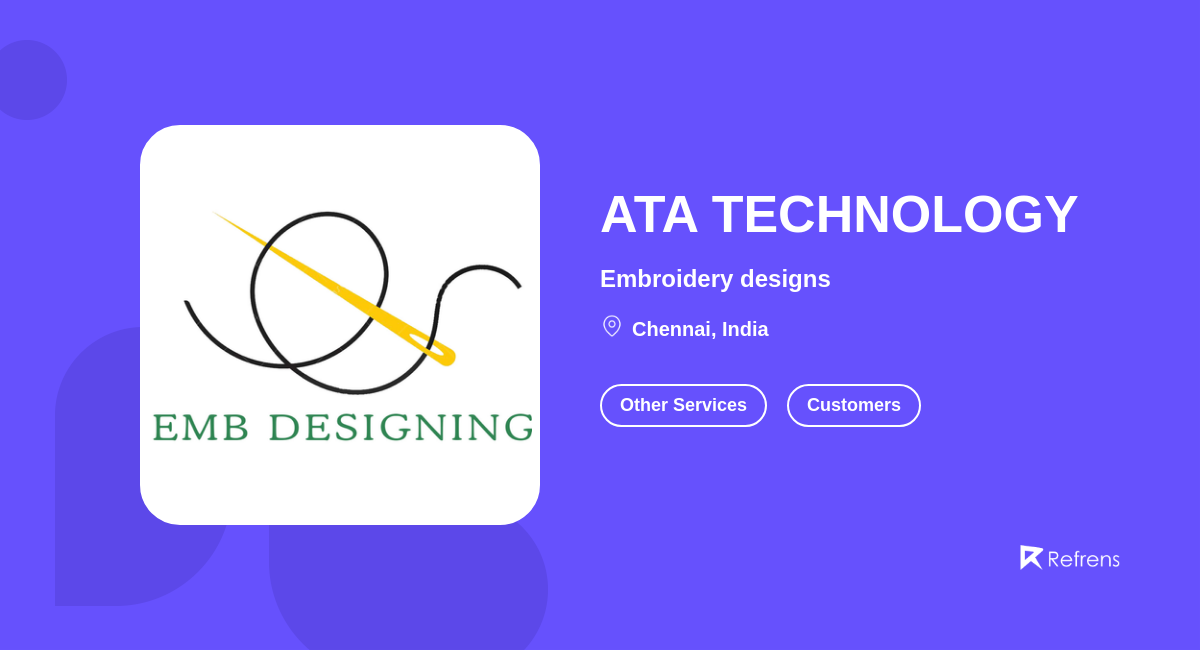 ATA TECHNOLOGY | Other Services, Chennai -Refrens