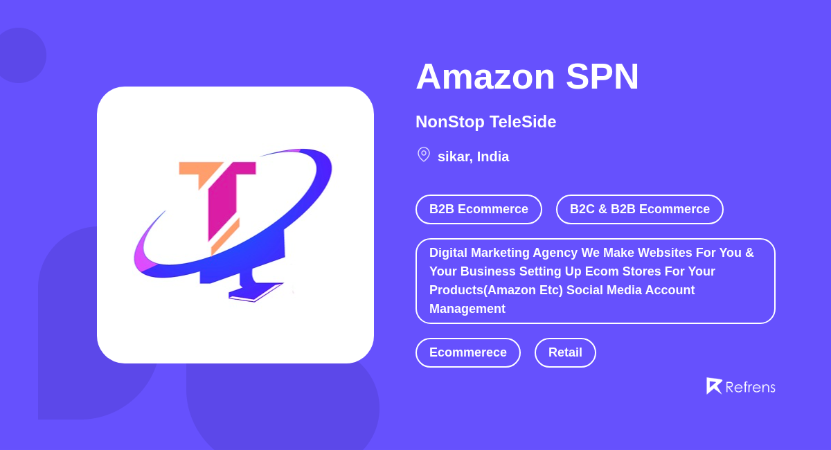 Amazon SPN | Retail, sikar -Refrens
