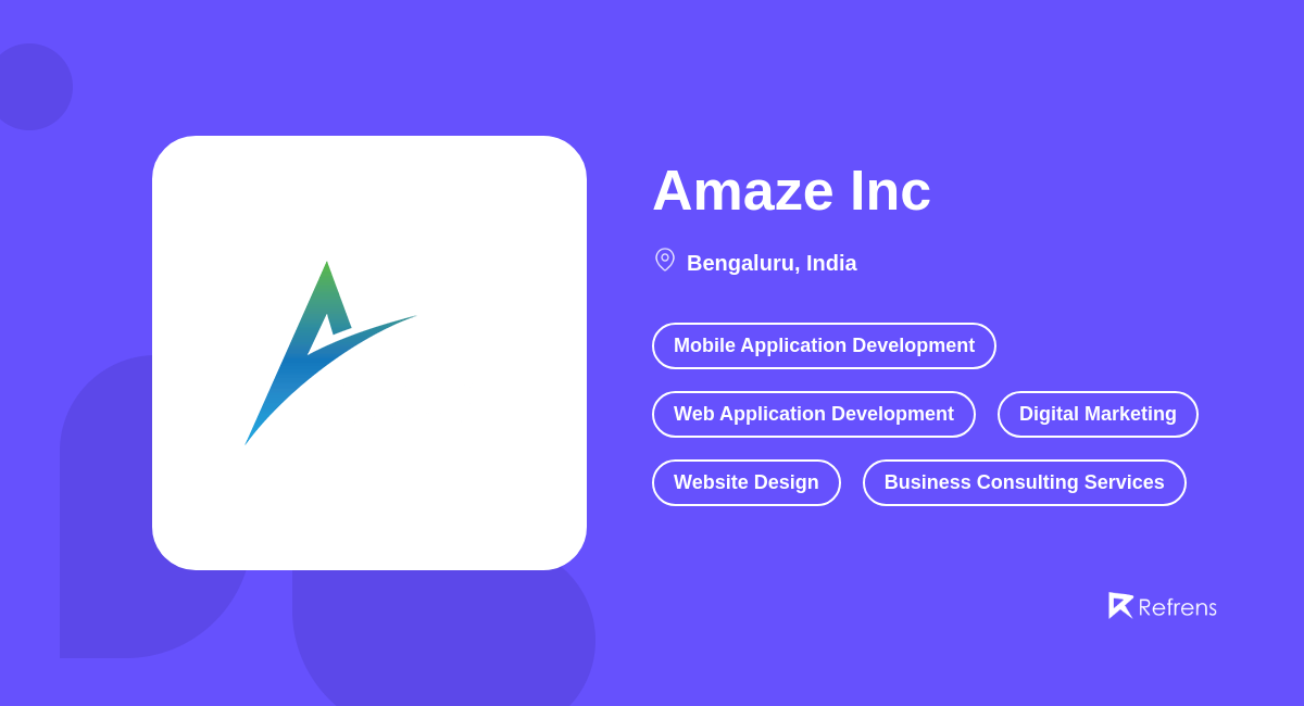 Amaze Inc | Digital Marketing, Bengaluru -Refrens
