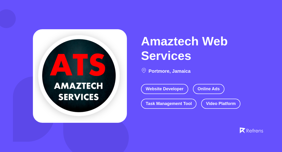Amaztech Web Services | Website Developer, Portmore -Refrens