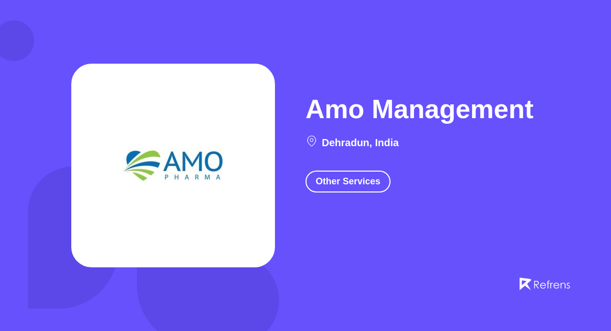 Amo Management | Other Services, Dehradun -Refrens