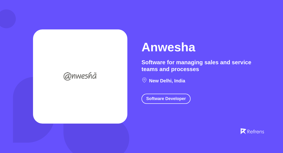 Anwesha, New Delhi -Refrens