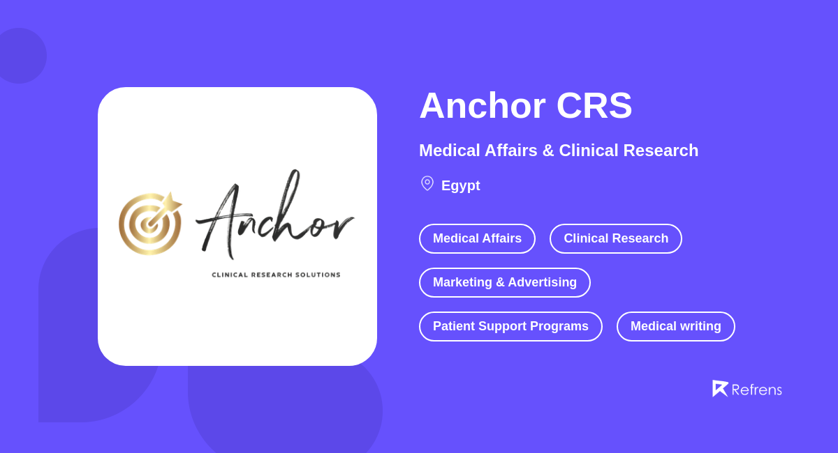 Anchor CRS -Refrens