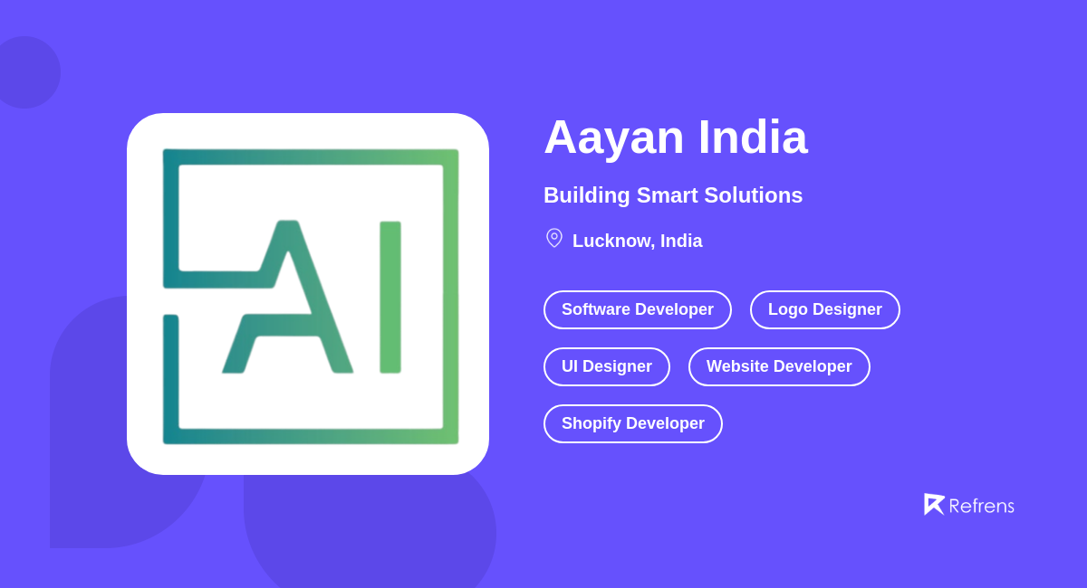 Aayan India, Lucknow -Refrens