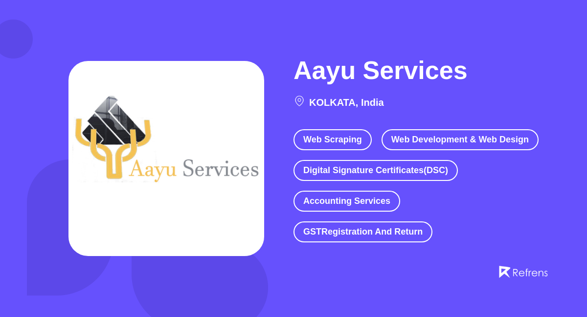 Aayu Services | Web Development & Web Design, KOLKATA -Refrens