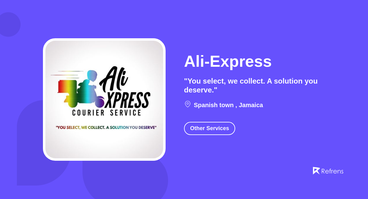 Ali-Express | Other Services, Spanish town -Refrens