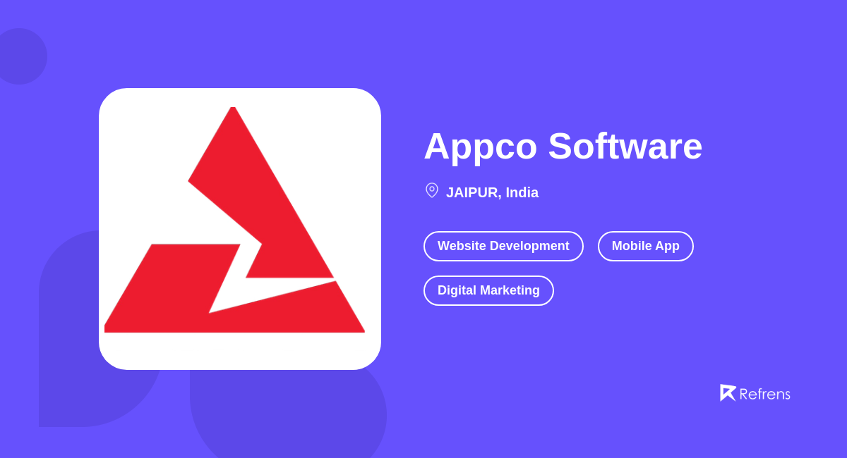 Appco Software | Digital Marketing, JAIPUR -Refrens