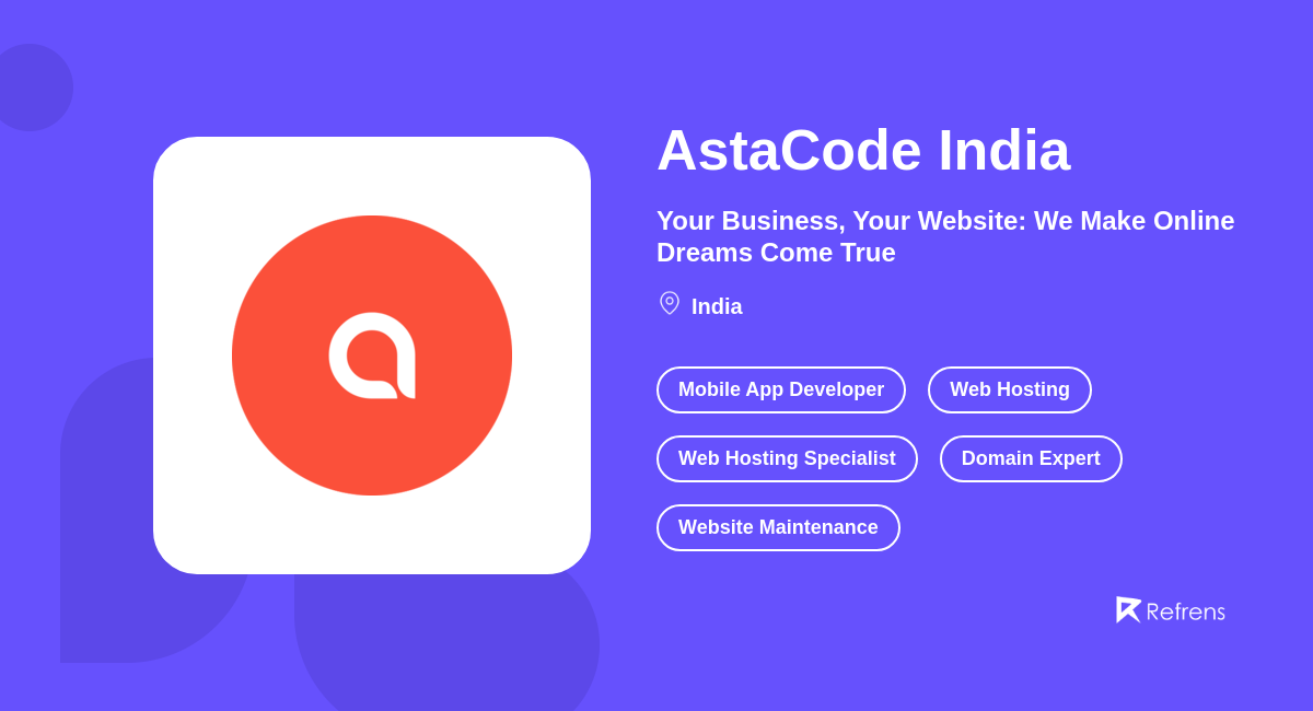 AstaCode India -Refrens