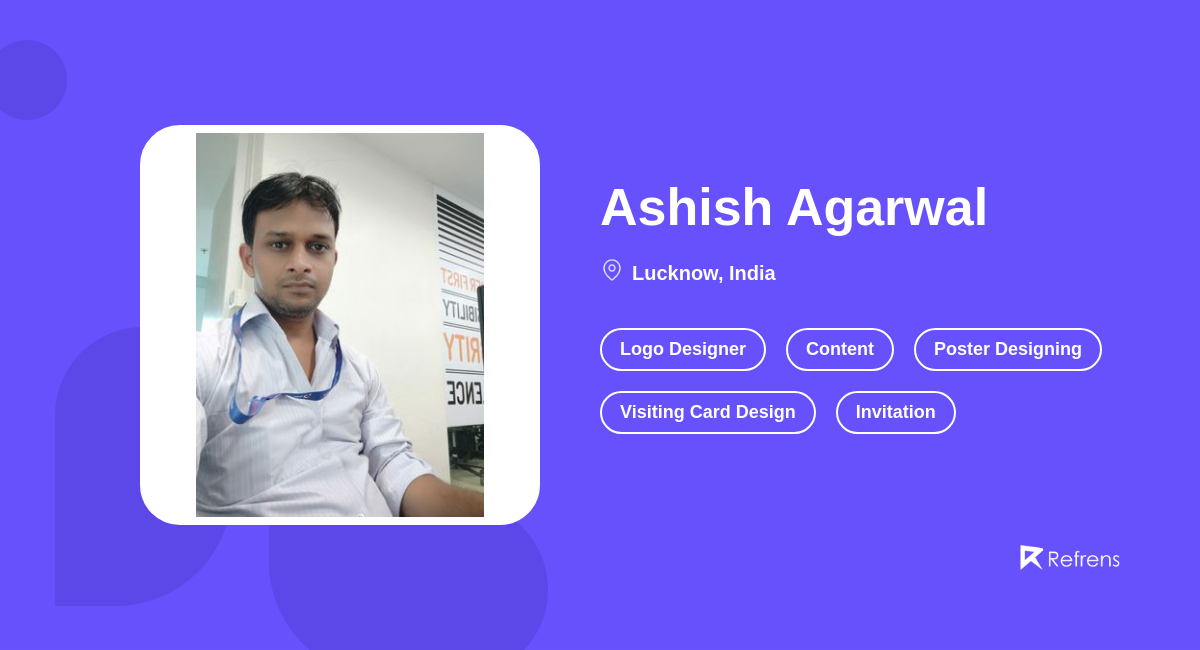 Ashish Agarwal | Logo Designer, Lucknow -Refrens