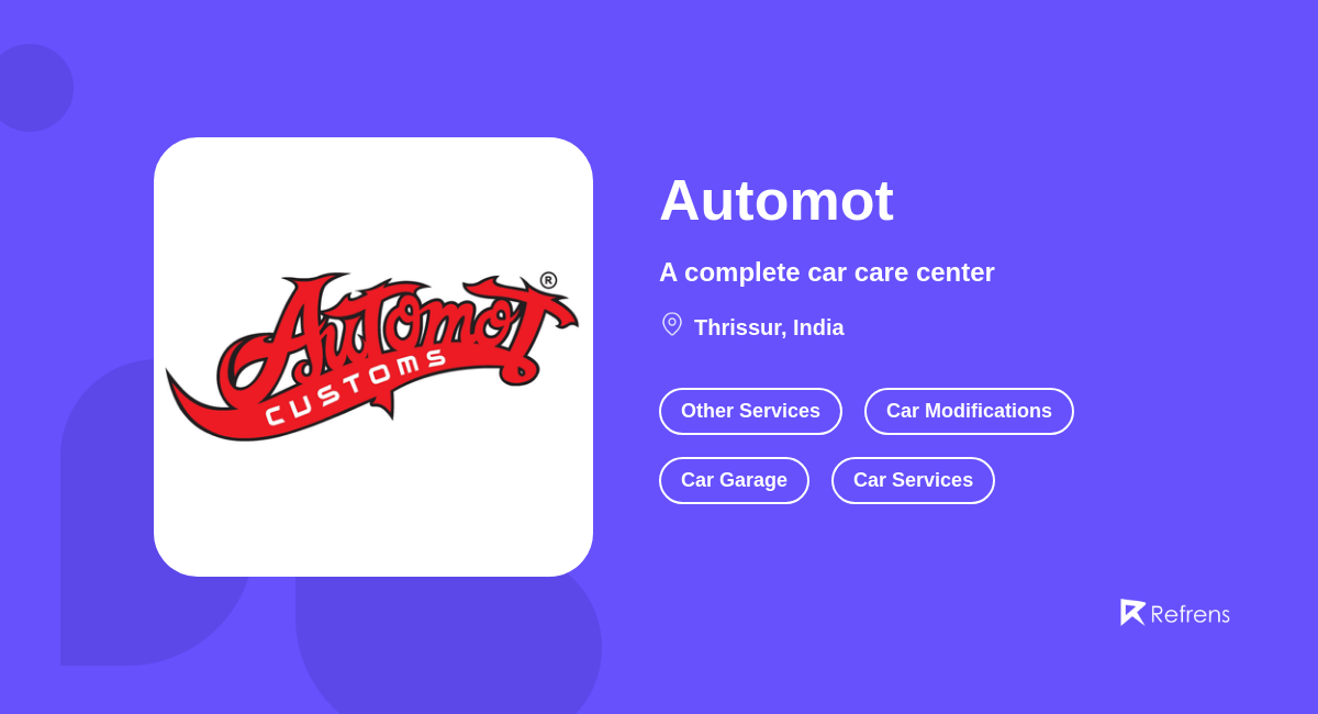Automot | Other Services, Thrissur -Refrens