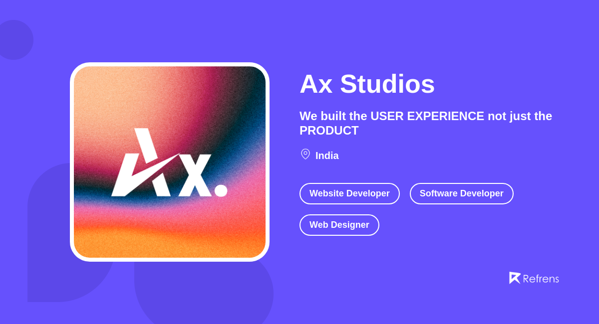 Ax Studios -Refrens