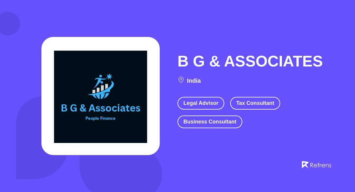 B G & ASSOCIATES -Refrens