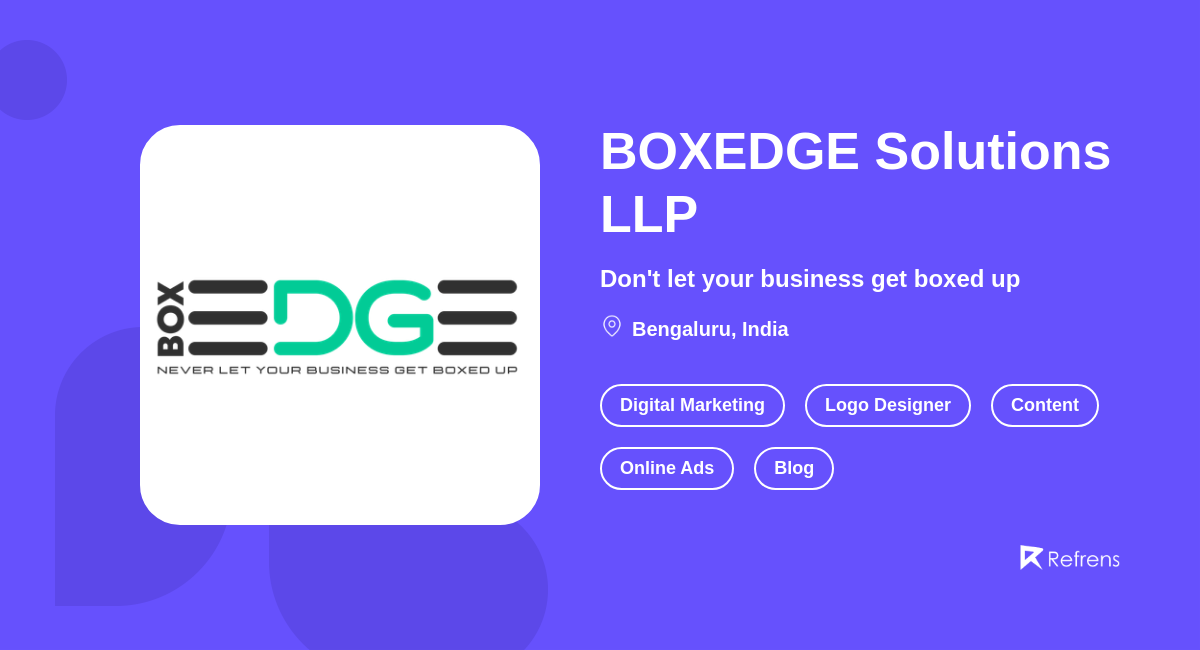 BOXEDGE Solutions LLP, Bengaluru -Refrens