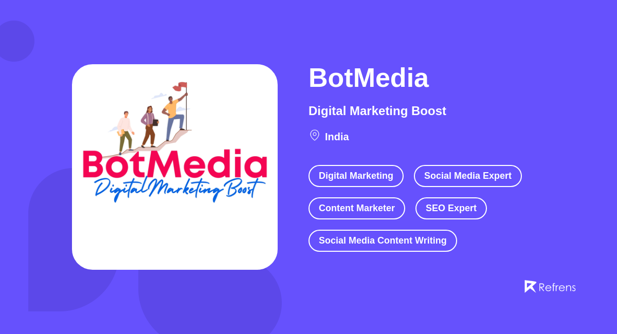 BotMedia | Website Developer -Refrens