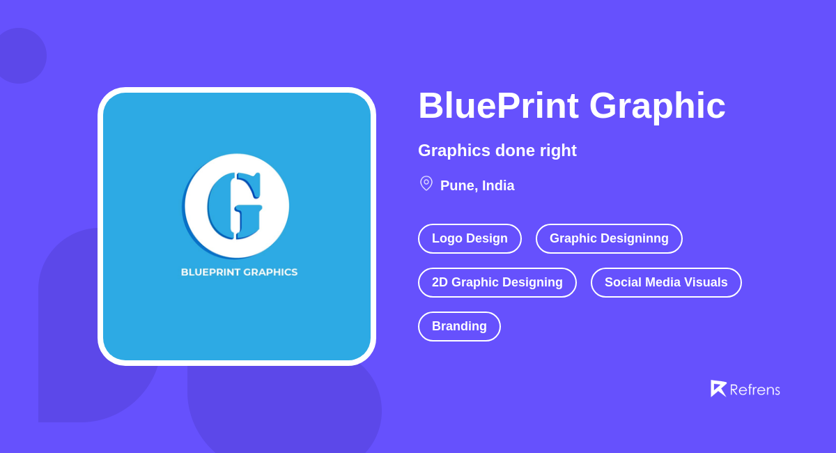 BluePrint Graphic | Logo Design, Pune -Refrens