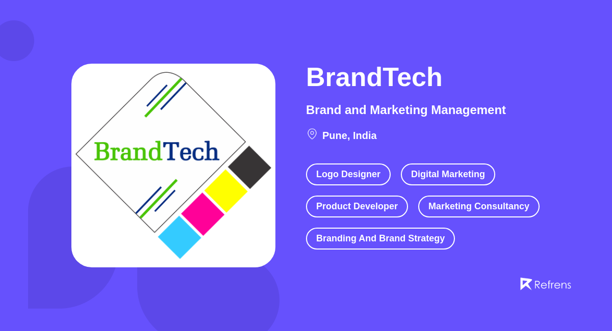 BrandTech | Logo Designer, Pune -Refrens
