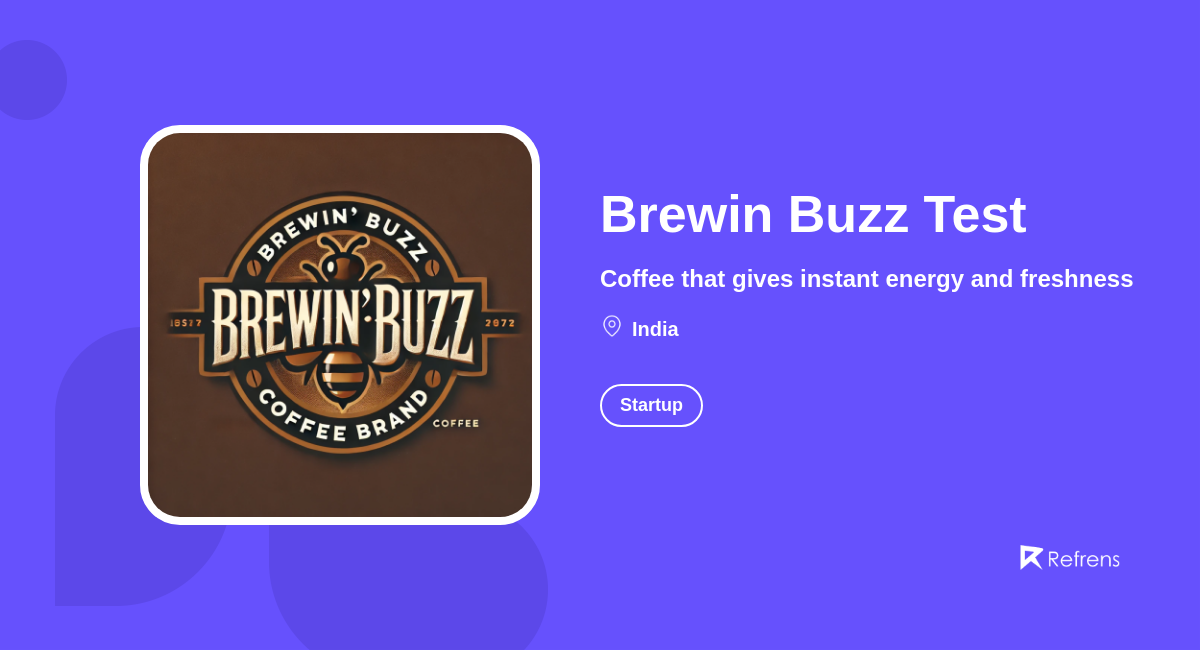 Brewin Buzz Test -Refrens