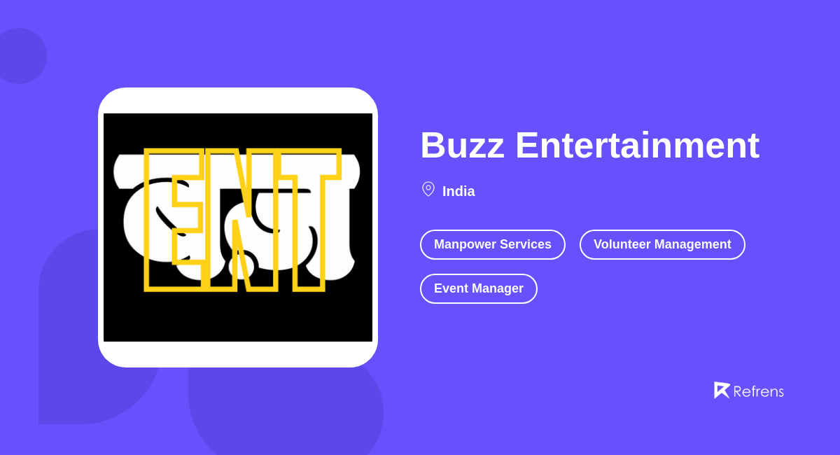 Buzz Entertainment -Refrens