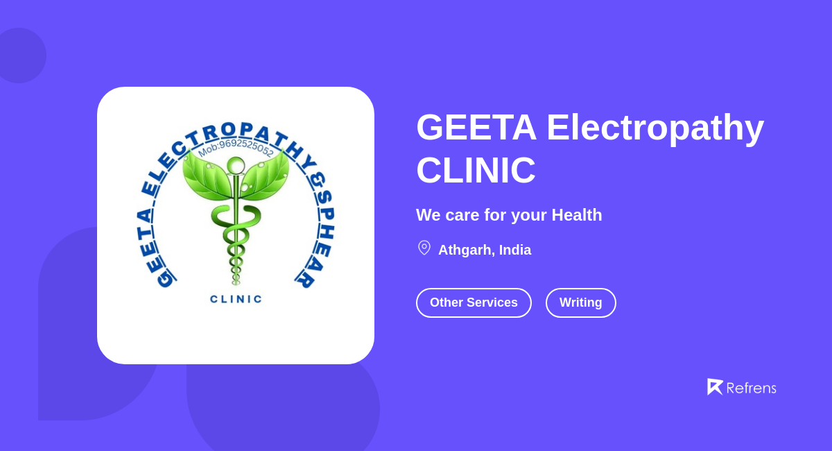 GEETA Electropathy CLINIC | Other Services, Athgarh -Refrens