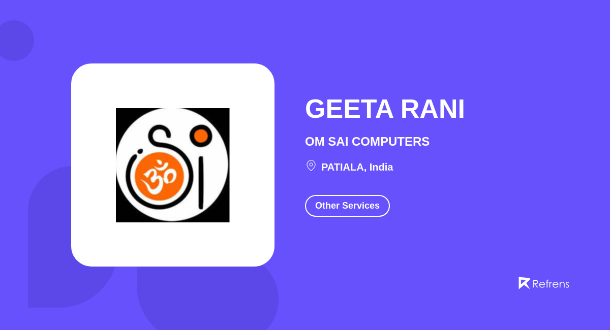 GEETA RANI | Other Services, PATIALA -Refrens