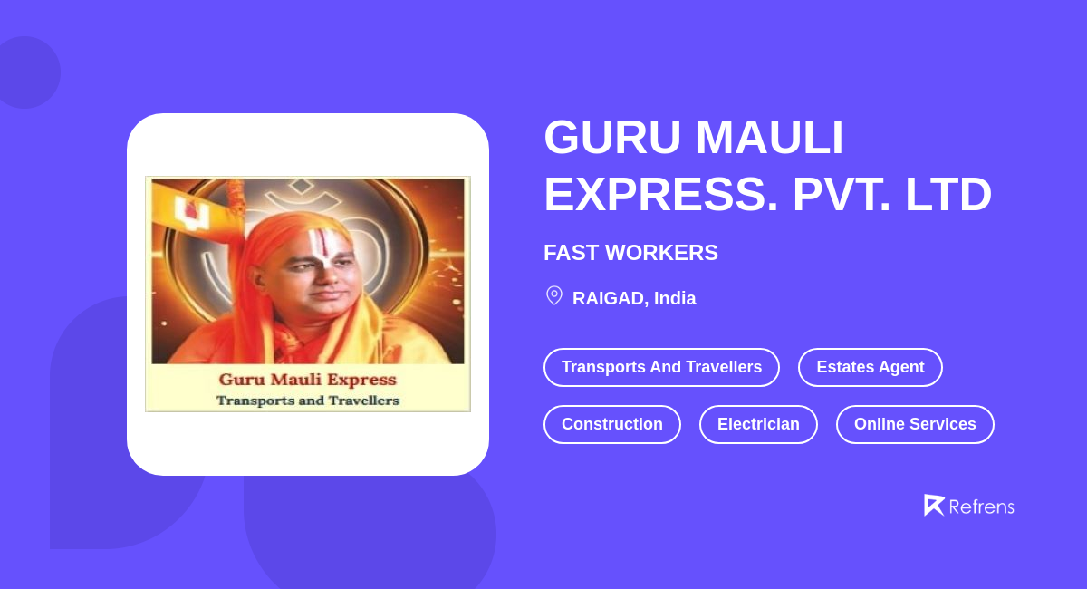 GURU MAULI EXPRESS. PVT. LTD, RAIGAD -Refrens