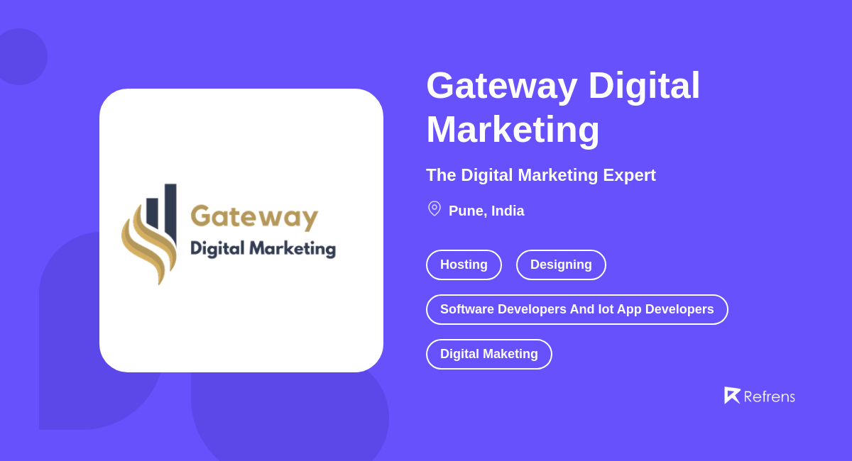 Gateway Digital Marketing | Digital Maketing, Pune -Refrens