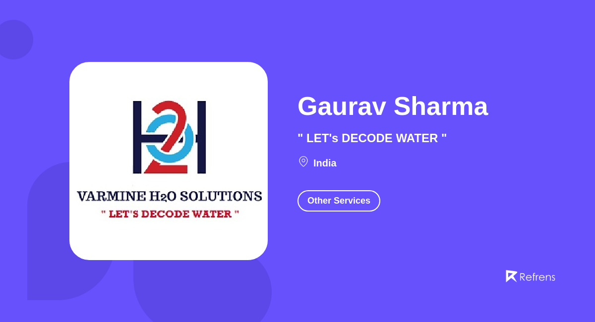 Gaurav Sharma | Other Services -Refrens
